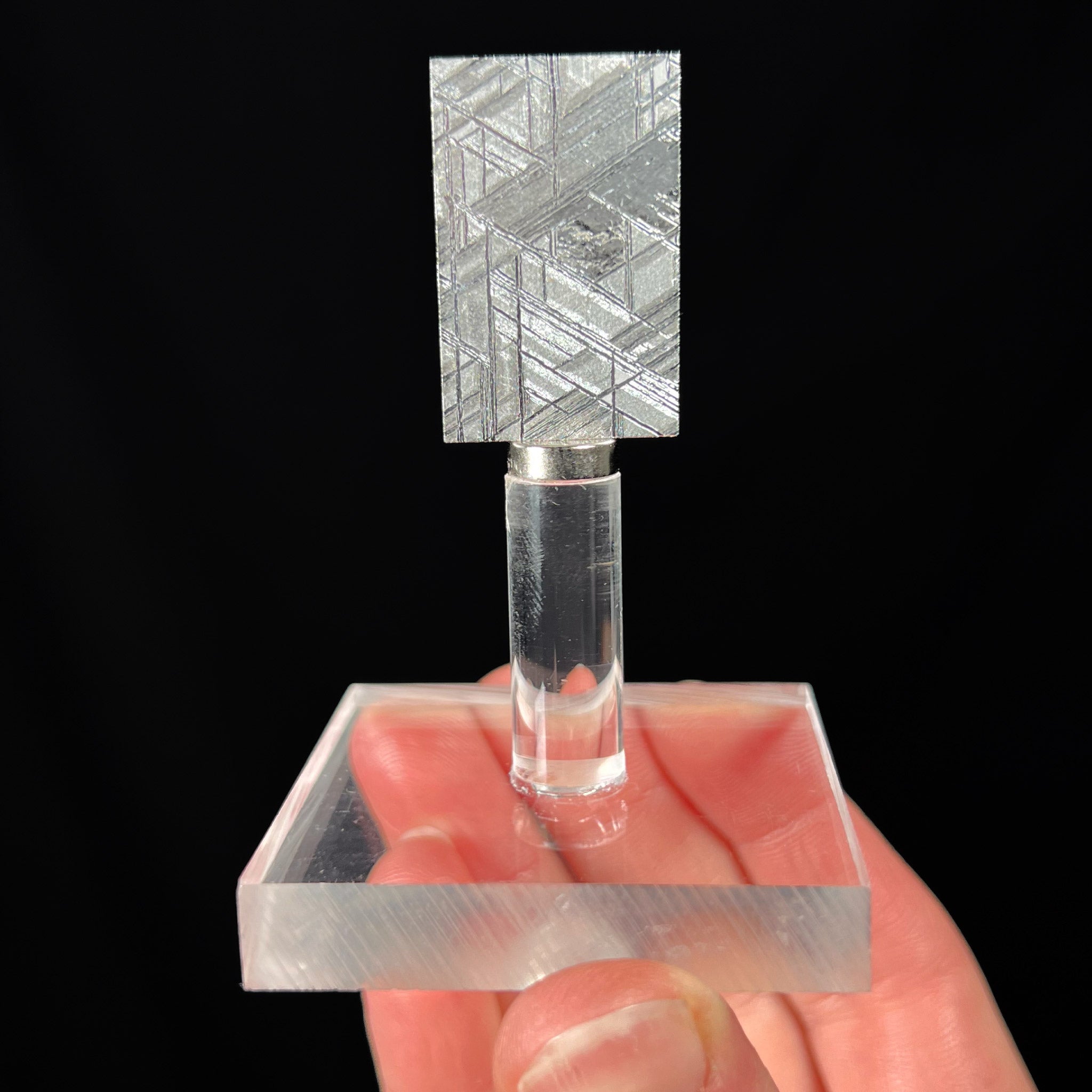Stand M1 | Clear Acrylic Display with Magnet for Meteorites | For Sale ...