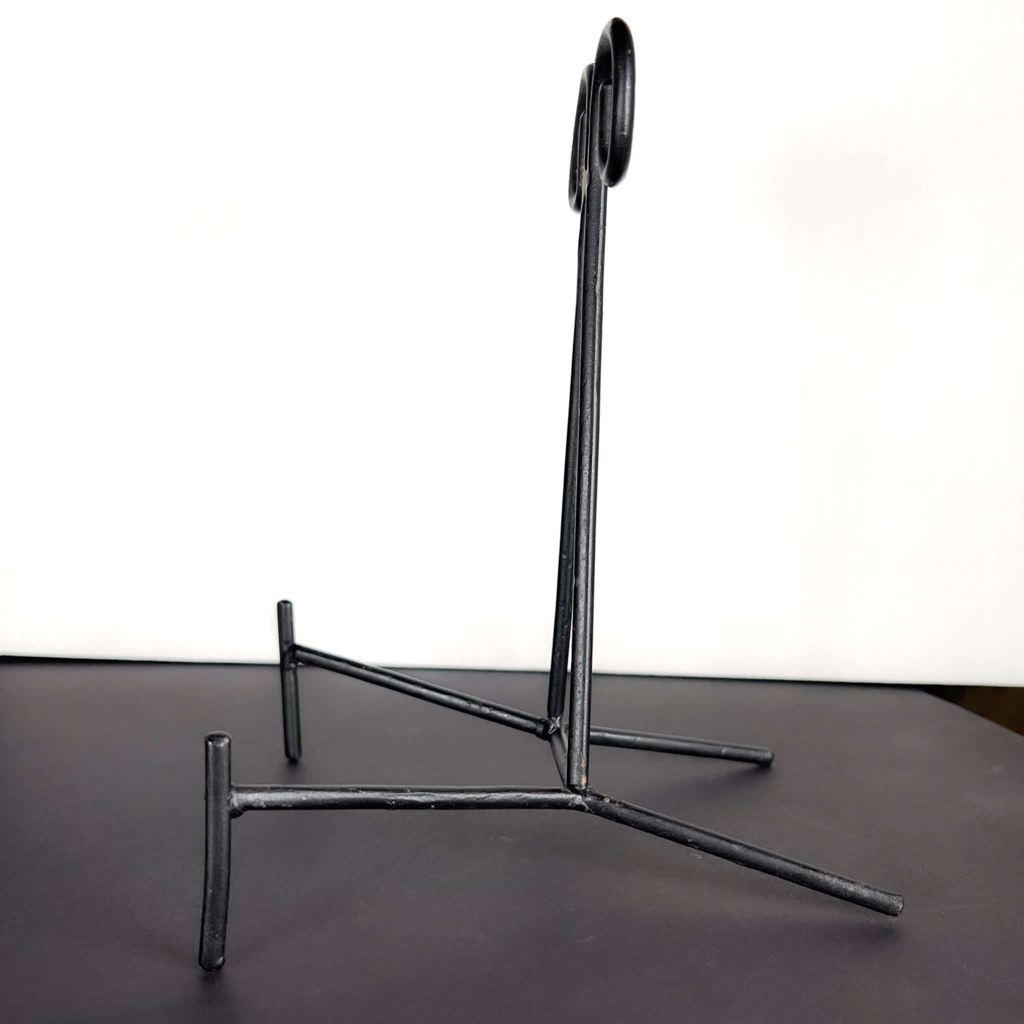 Medium Size Black Metal Scroll Top Mineral, Fossil Display Stand | For ...